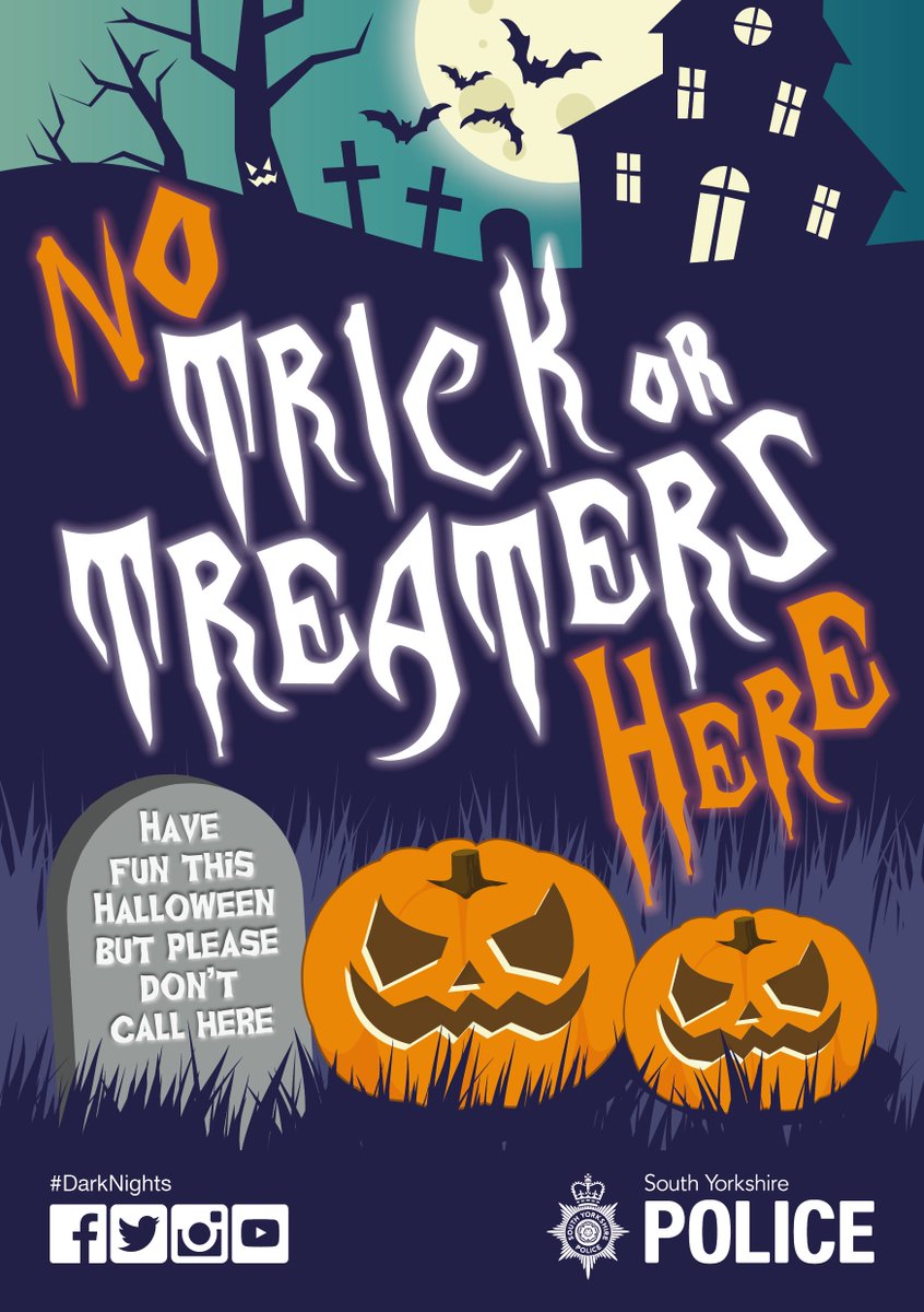Police warning over 'no trick or treat' posters | Calendar - ITV News Police warning over 'no trick or treat' posters | Calendar - ITV News