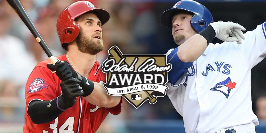 Bryce Harper and Josh Donaldson are the respective NL and AL Hank Aaron ...