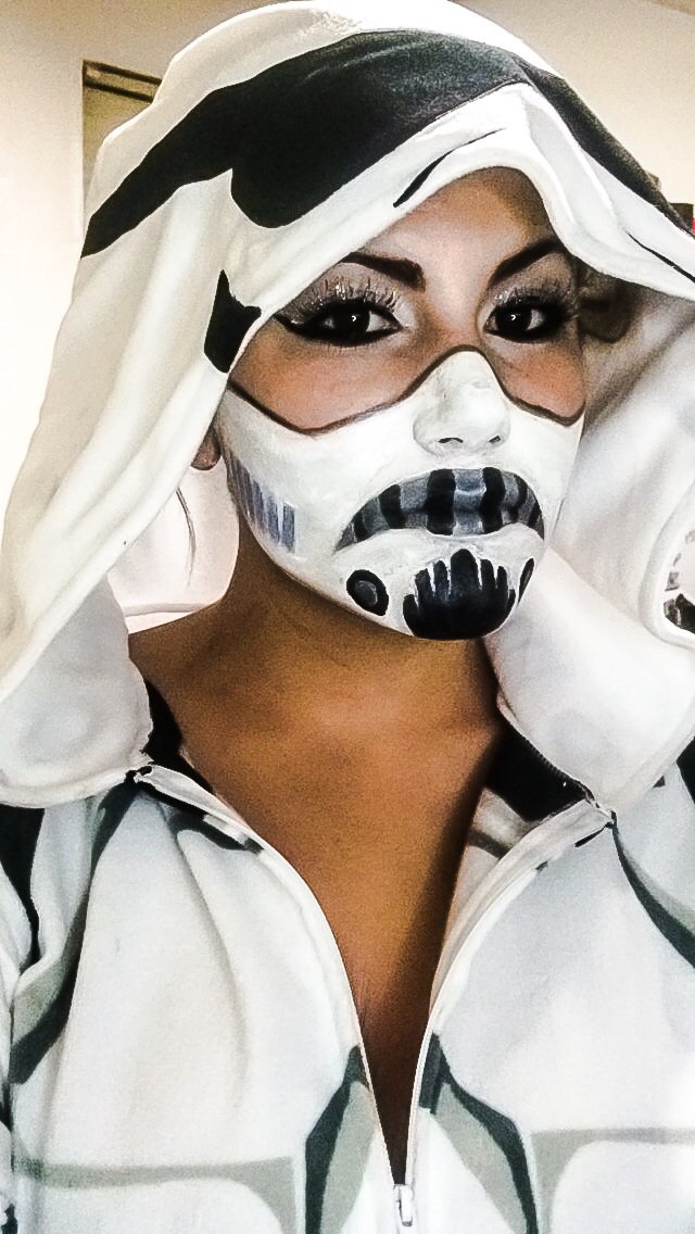 Storm Trooper Face Paint