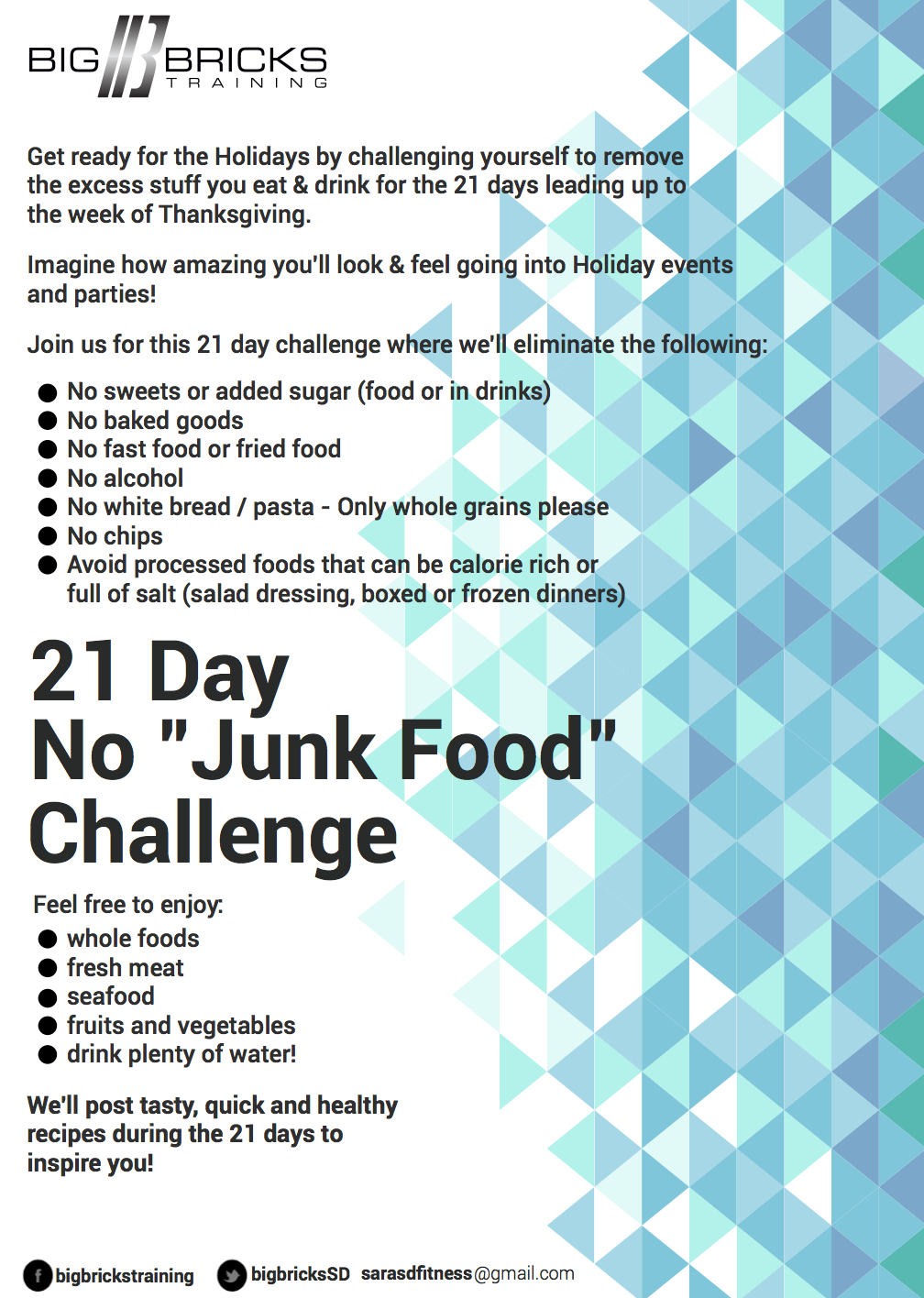 No Junk Food Challenge