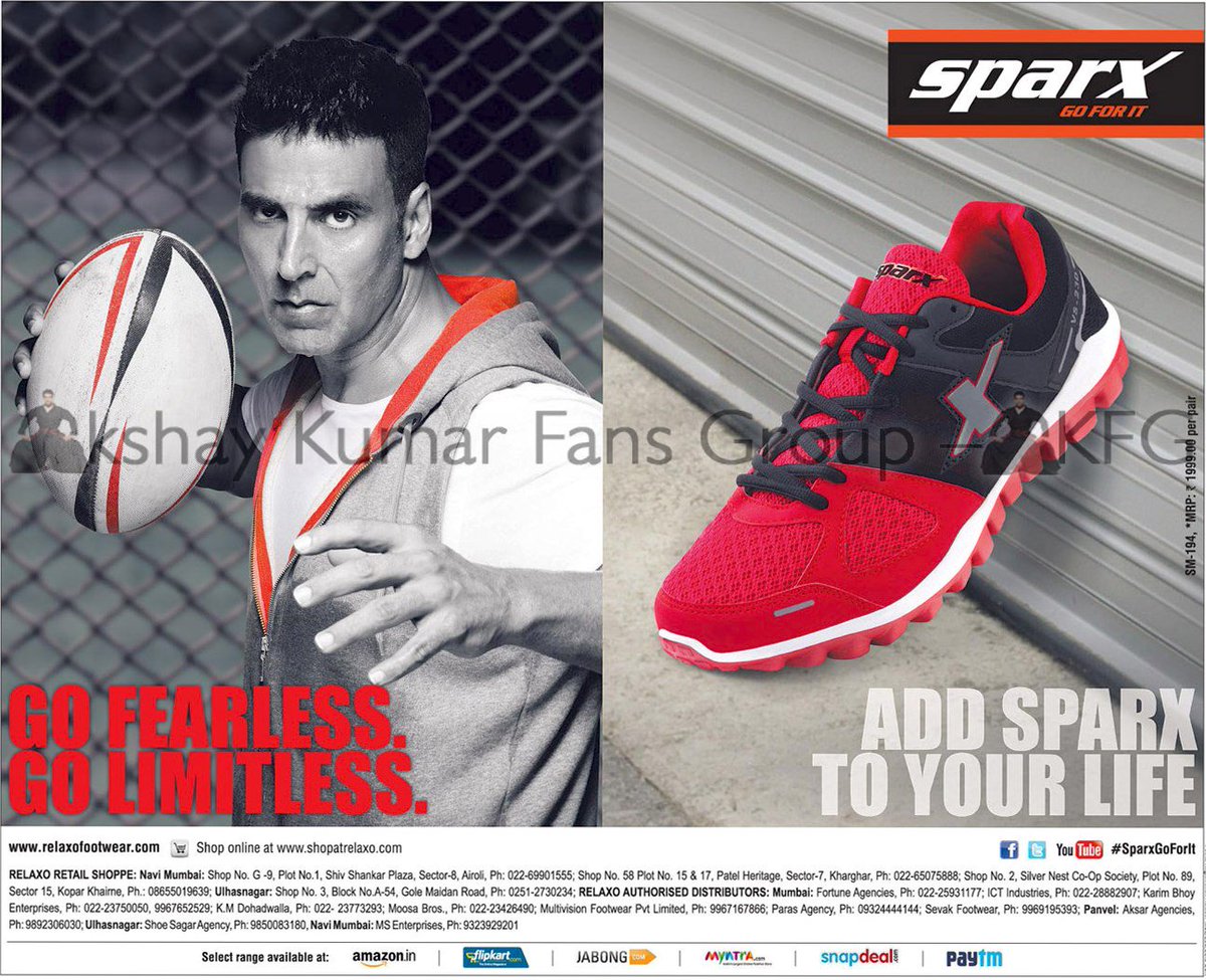 Sparx Shoes Akshay Kumar
