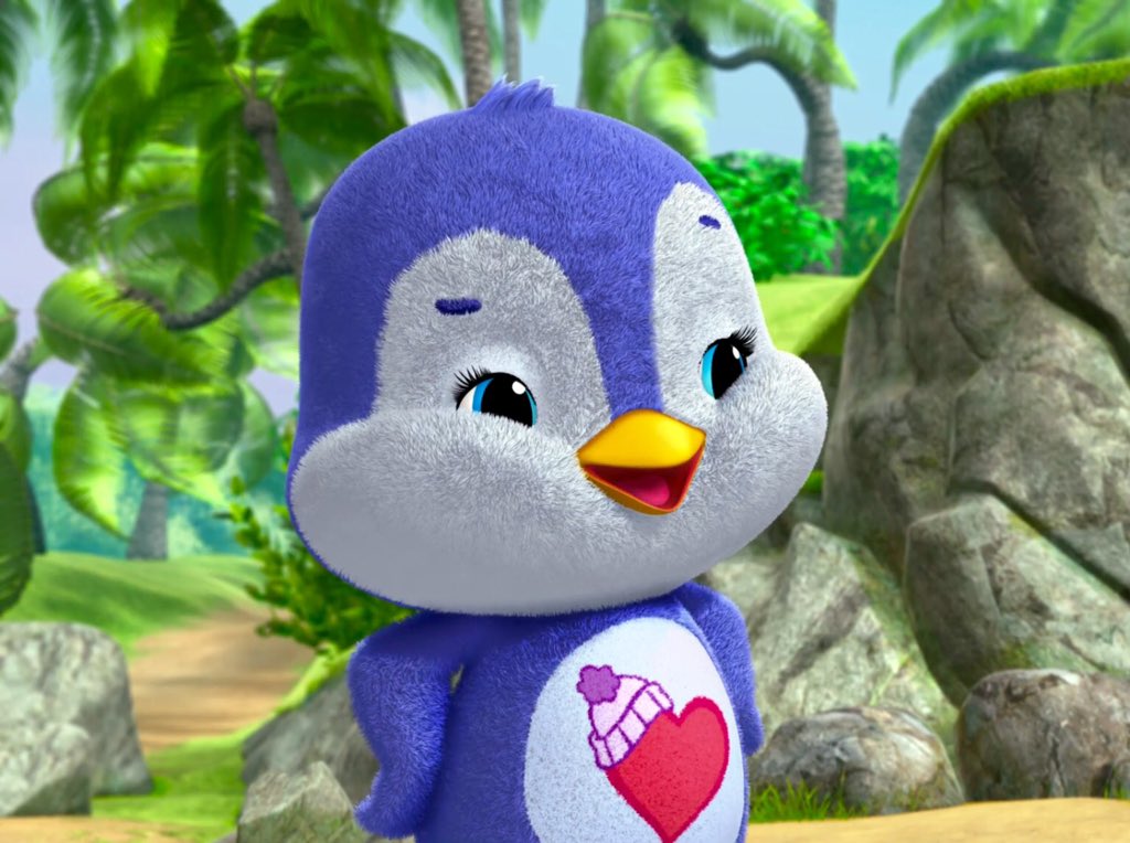 Penguin Making A Heart