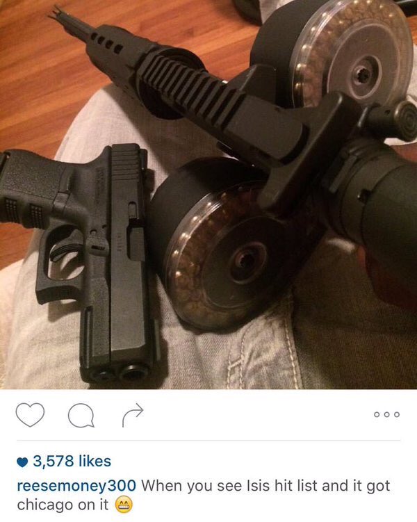 Lil Reese With Gun