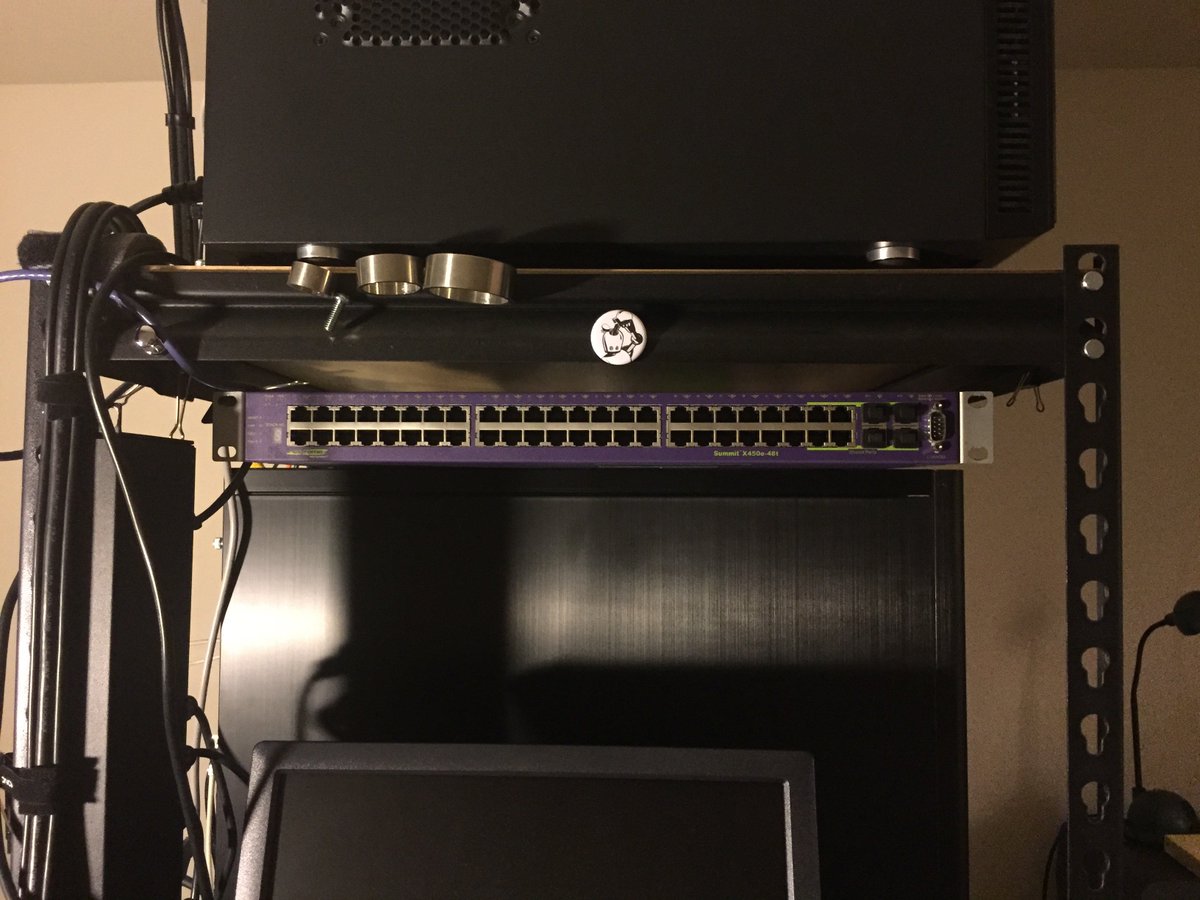 suggestions please for mounting switch under wooden shelf : r/homelab