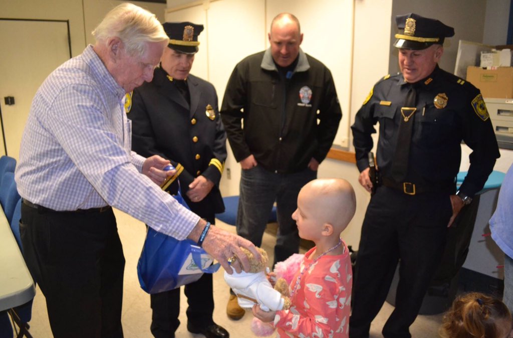 At NPD-Cops for Kids with Cancer, Ret.BPD Robert Faherty presented a ...