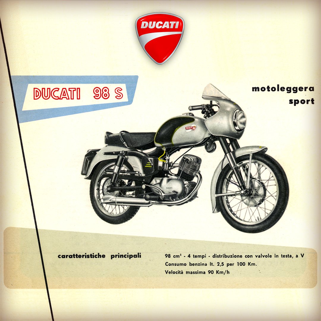 Towards the end of 1953 debuted the ducati 98, a conceptually new ...