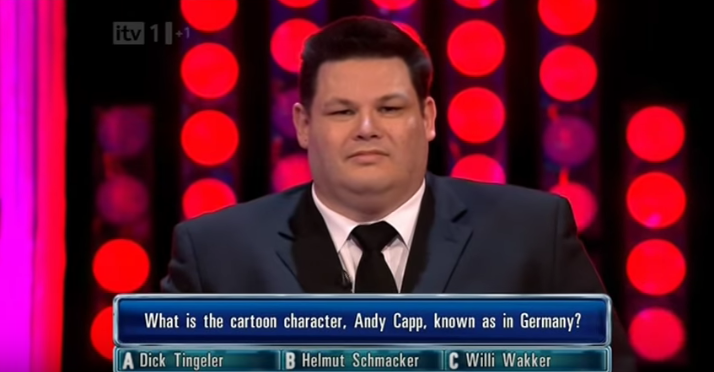 Is Andy Capp in Germany called A. Dick Tingeler B. Helmut Schmacker C ...