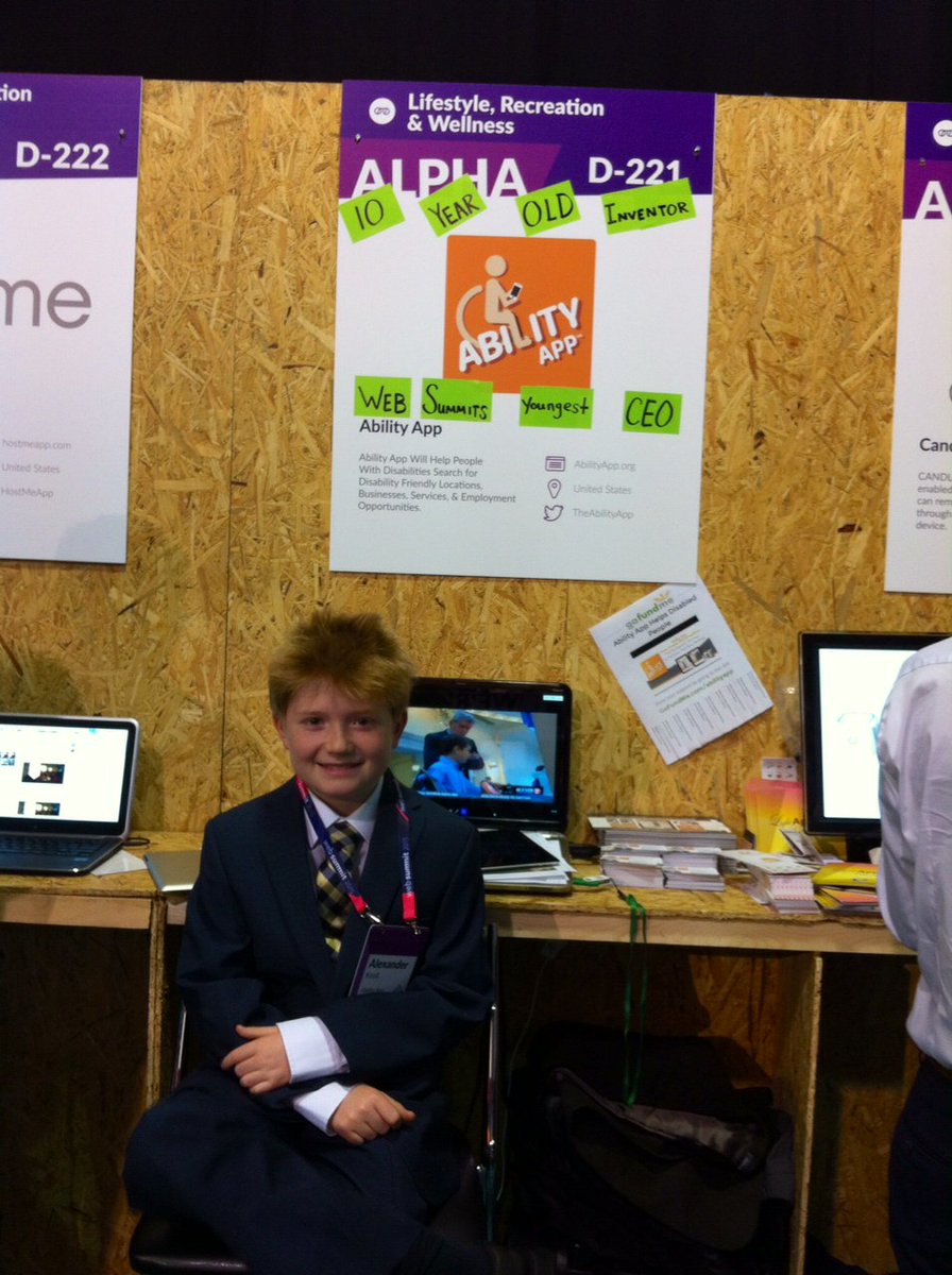 The youngest founder at WebSummit - Alex Knoll is 10 and has built an ...