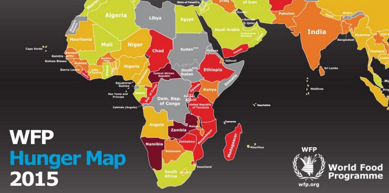 World Hunger In Africa Map