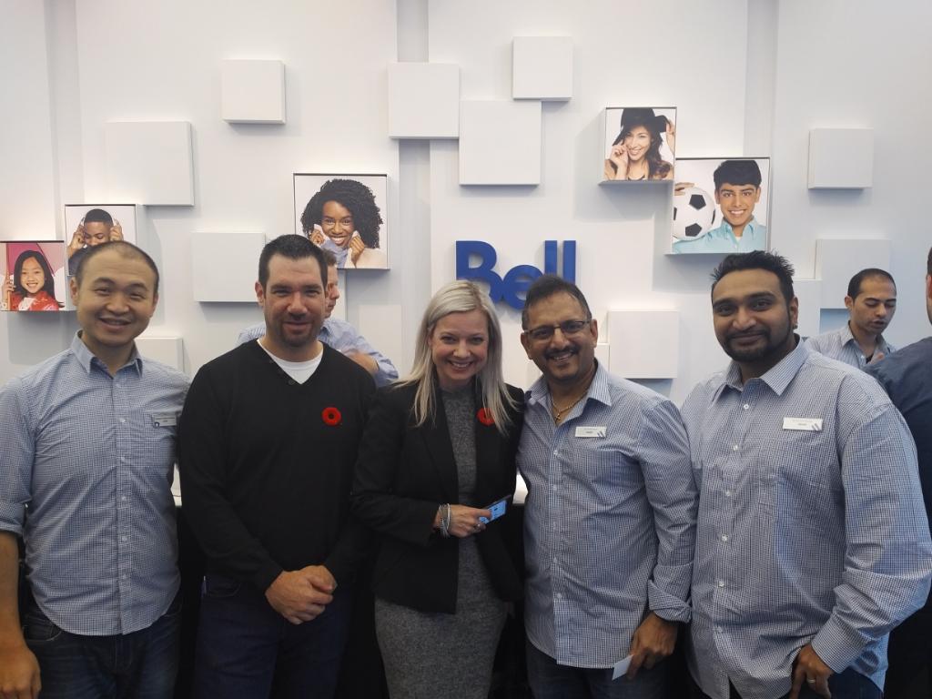 BlackBerry CFO James Yersh and VP Jaime Leverton celebrate PRIV launch ...