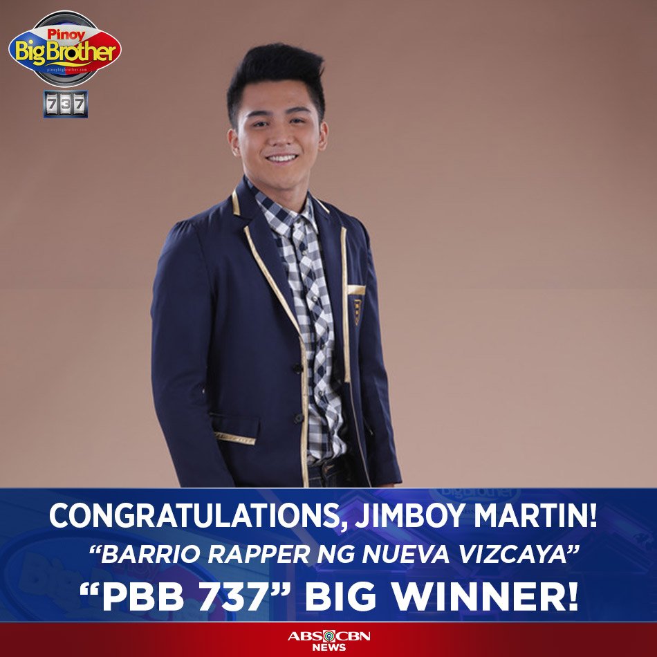 ABS-CBN News on Twitter: "JUST IN: Jimboy Martin has been named Teen Big Winner of "PBB 737" # ...