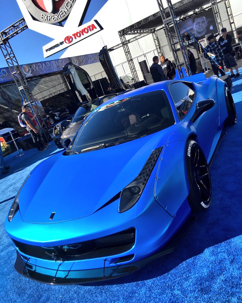 Justin Bieber Ferrari 458 Blue