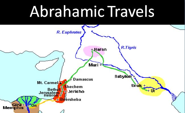 Abraham Bible Map