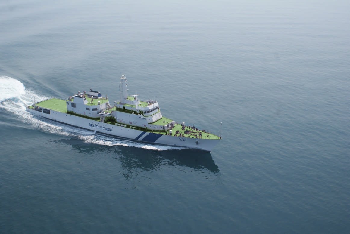 ICG Ship 'Samarth', the first in the series of six 105 m OPVs ...