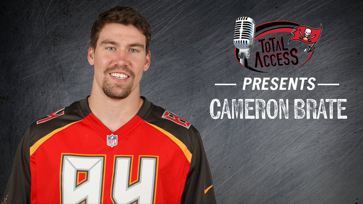 #Bucs Total Access w/ @BucSidelineGuy & TE Cameron Brate starts at 6pm ...