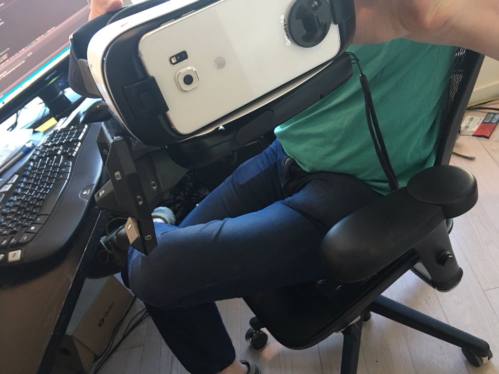 Gear VR w/ pos tracking update. First step in working out how to get ...