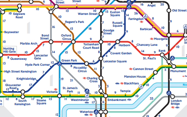 New Tube map shows how long it will take to walk between stations | The ...