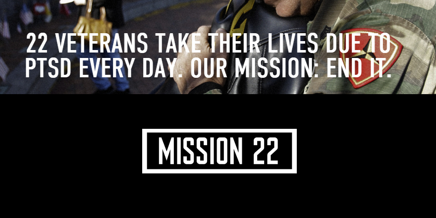 Each day, we lose 22 veterans to the battle of PTSD. RT to bring ...