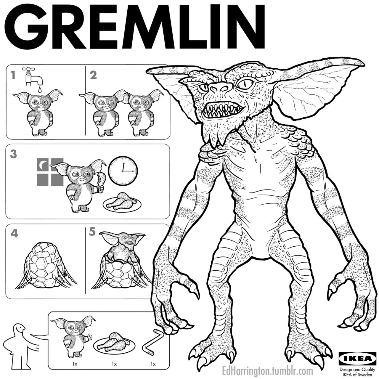 Gizmo Gremlins Coloring Pages