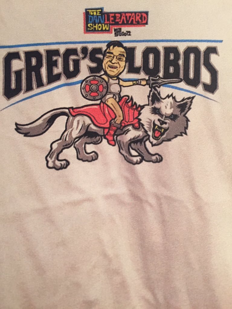 The Greg's Lobos T-shirts have arrived. They don't come in size L ...