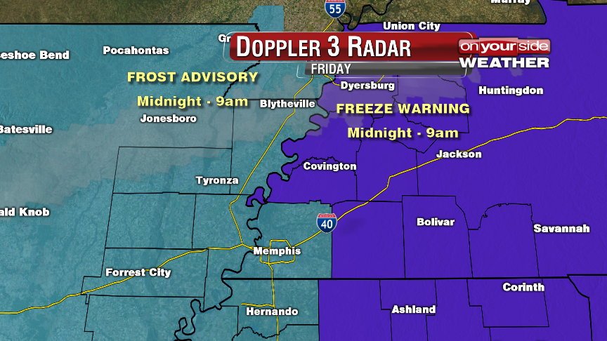 Freeze warnings & advisories issued | WREG.com