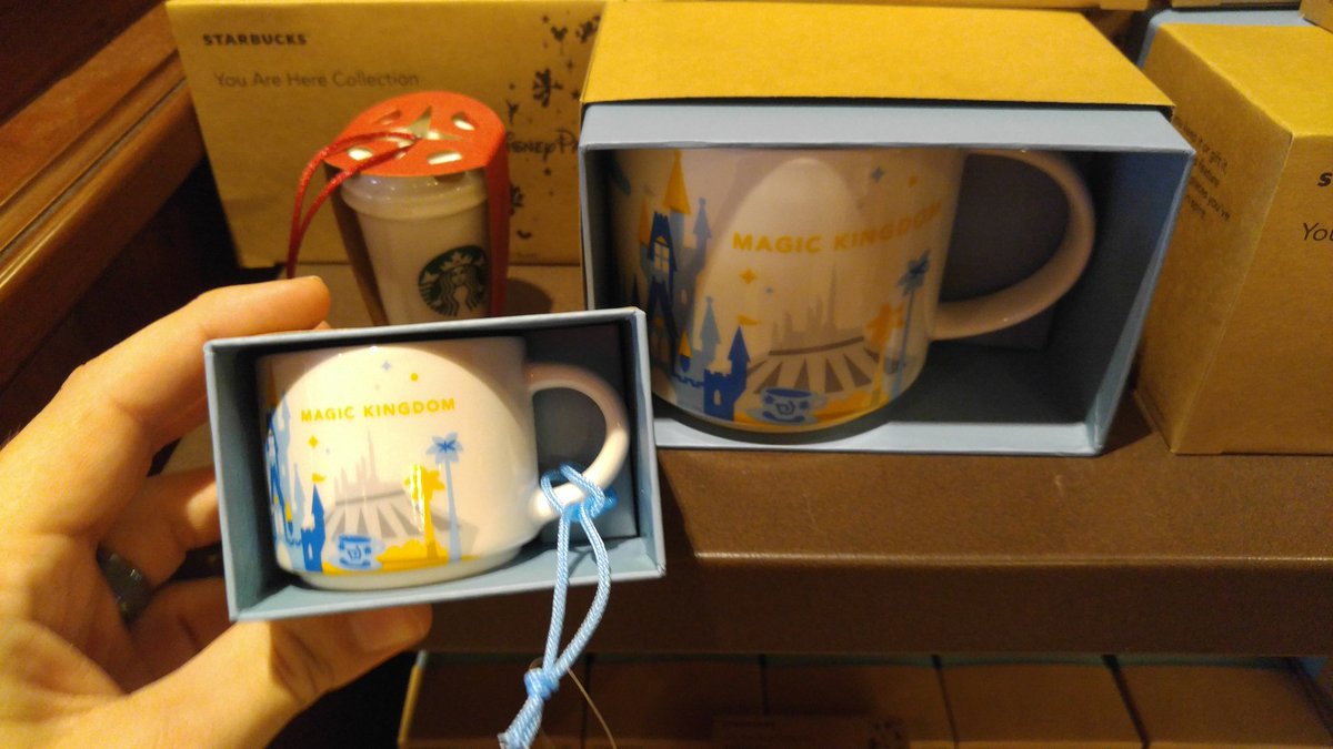 Holiday Starbucks mugs and tiny you are here mug ornaments : r ...