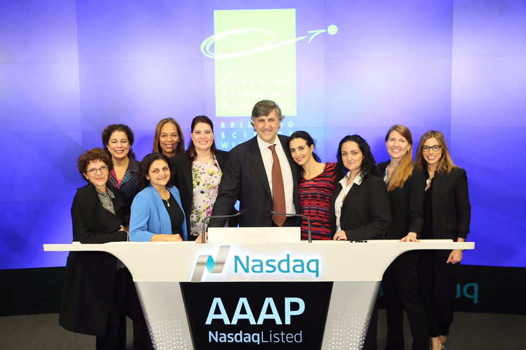 Advanced Accelerator Applications S.A.$AAAP rings the Nasdaq Opening ...