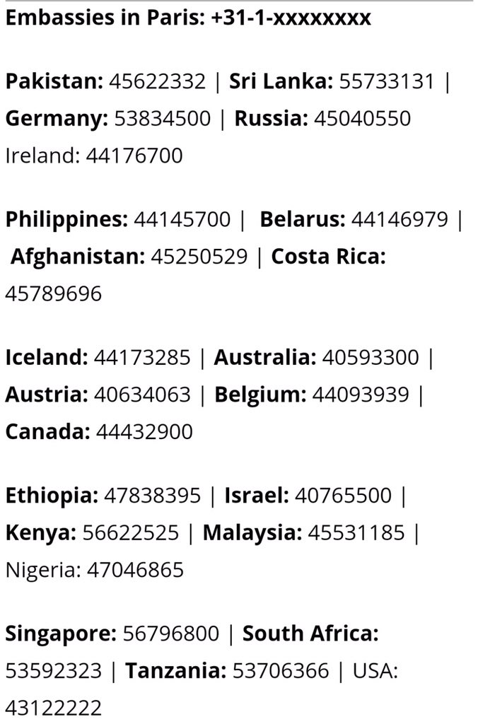 List: Sharing a List of emergency helpline numbers in case you have ...