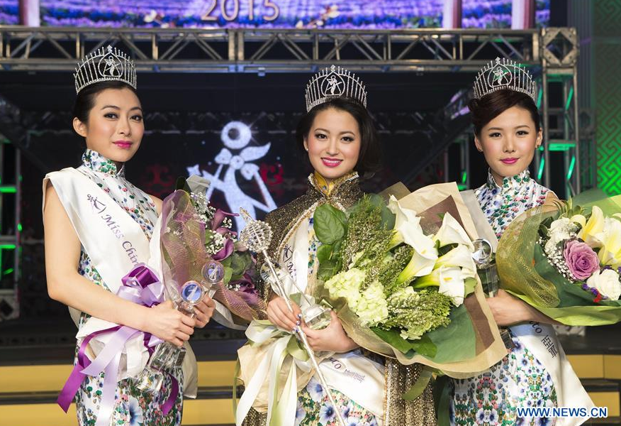 A 23-year-old contestant Sissi Ke crowns 2015 Miss Chinese Toronto ...
