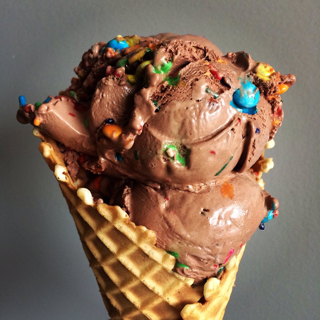 Chocolate Ice Cream With Mandms