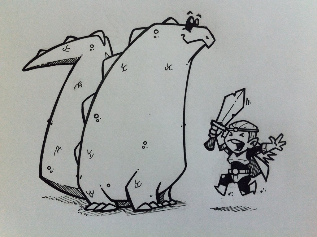 Dragon Slayer Drawing