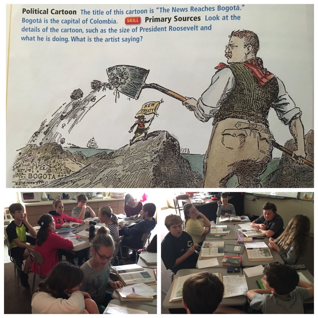 Panama Canal Political Cartoon Playing Hookey | Library Of Congress