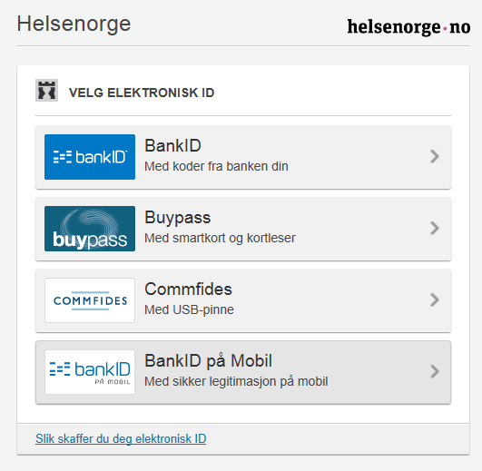 Helsenorge.no Logg Inn Comparative Analysis 2022: National Health