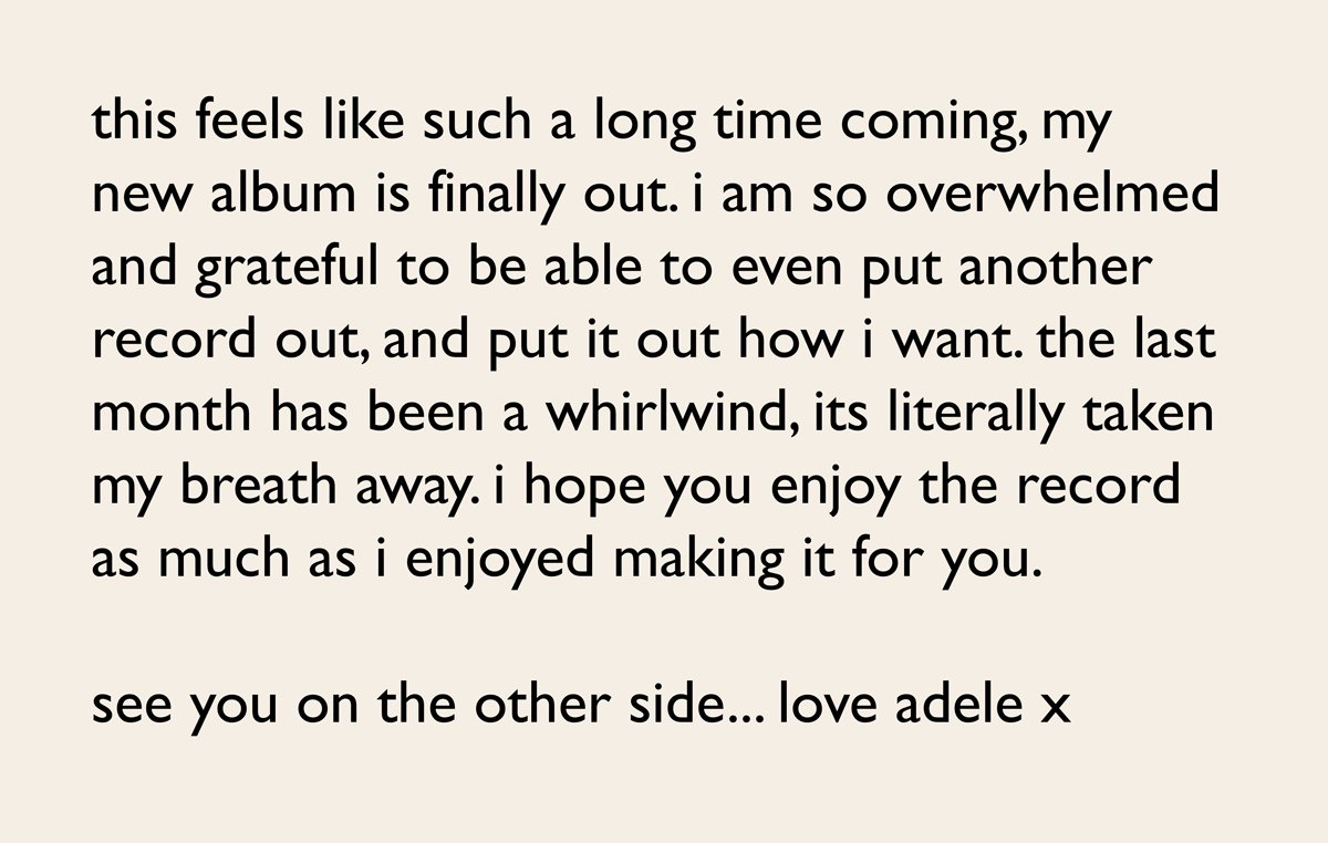 Adele On Twitter 25 Https T Co Tohrljuot9