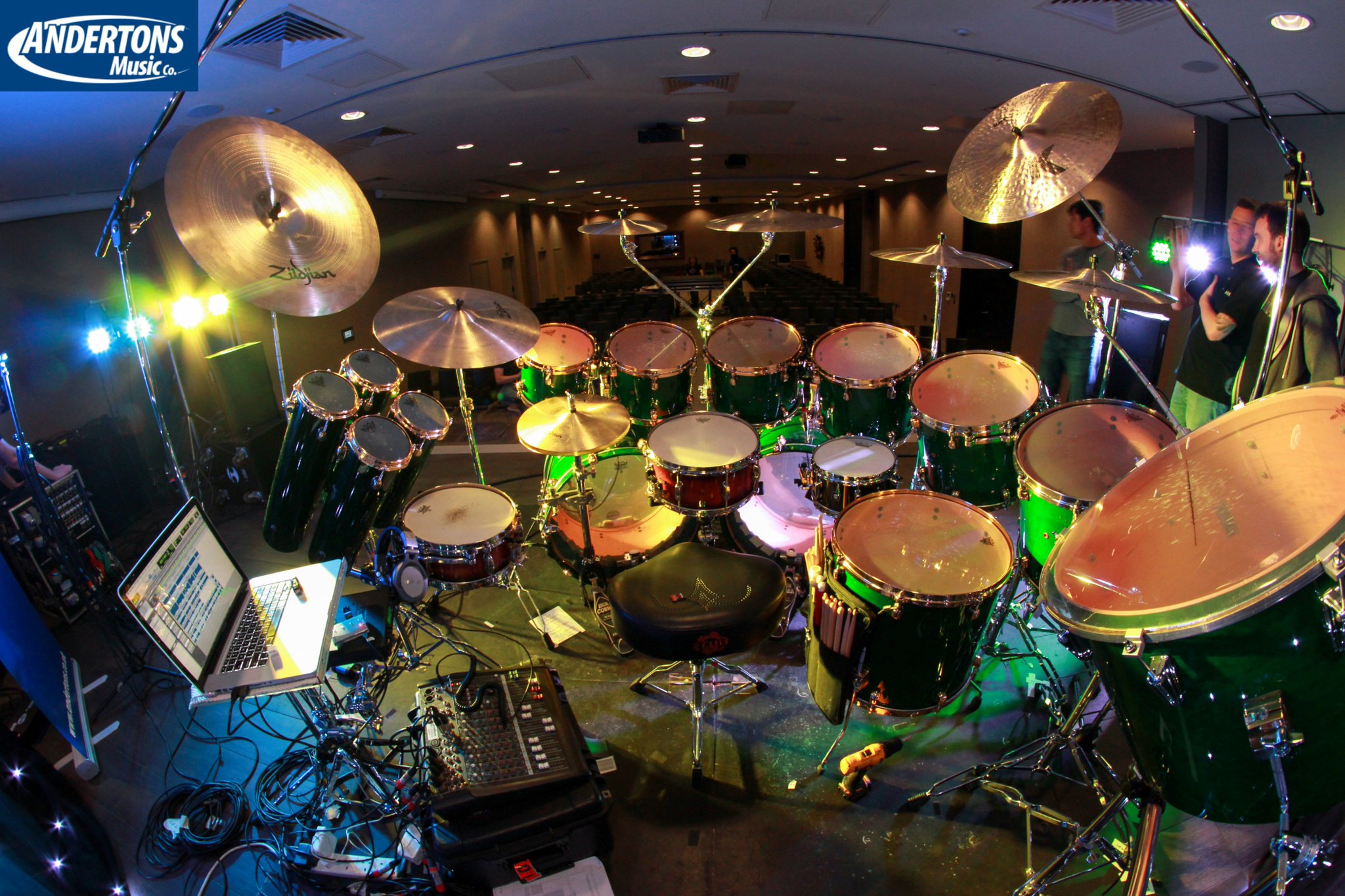 Simon Phillips Cymbal Setup