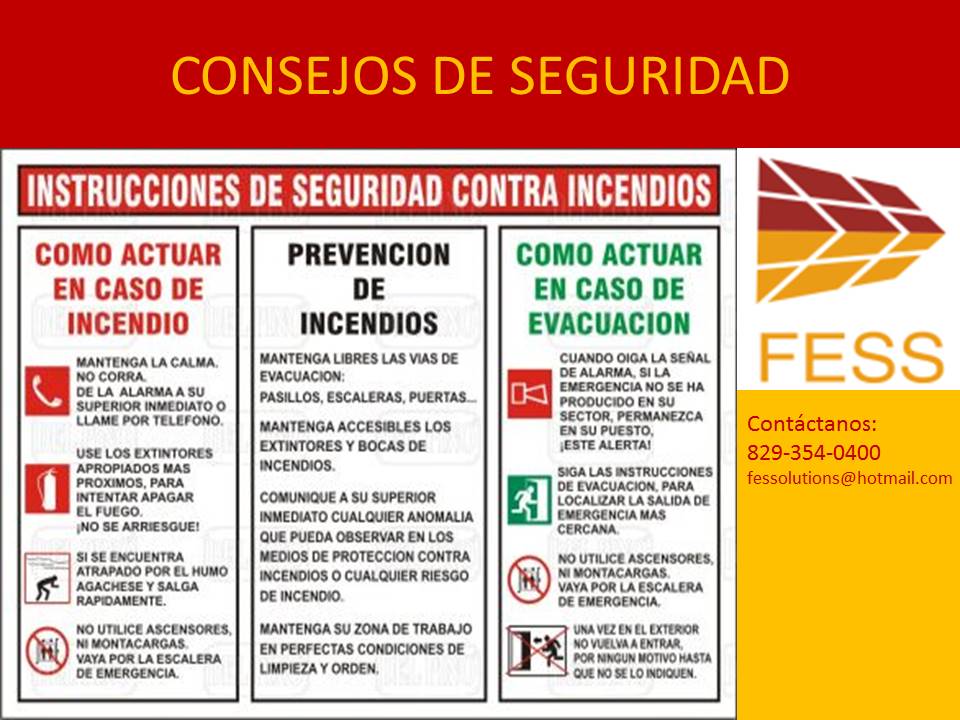 FESS on Twitter: "Consejos de Seguridad Contra Incendio https://t.co ...