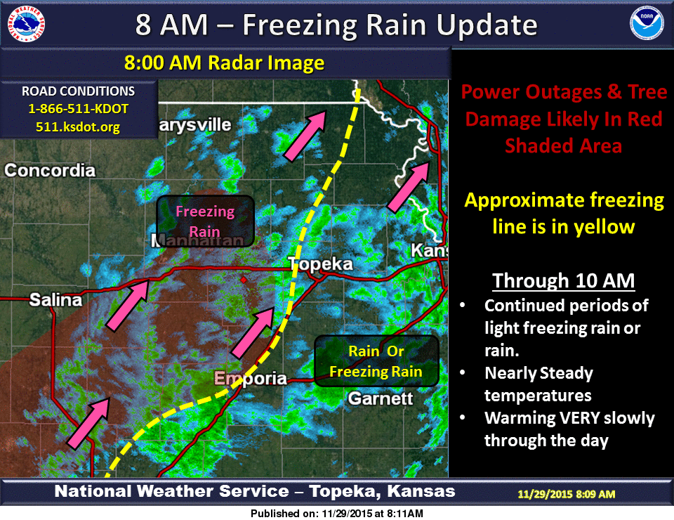 Through 10 AM: Rain/Freezing Rain continues with additional tree ...