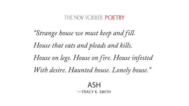Tracy k. smith's poem, "ash," is featured in this week's issue ...