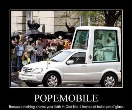 Bulletproof Glass Pope