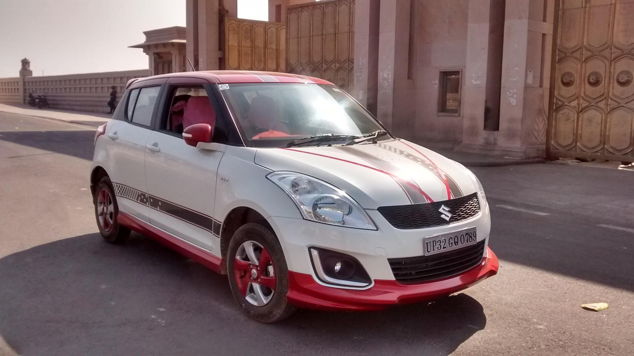 Modified Maruti Swift White