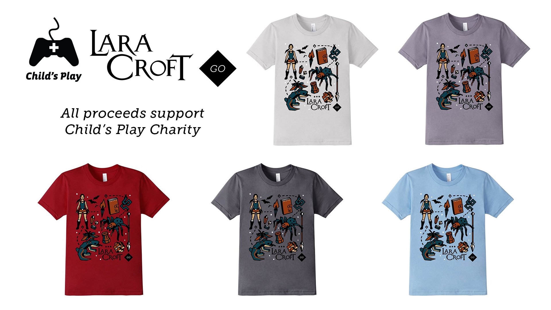 Lara Croft GO T-Shirts for Child's Play - Tomb Raider Forums