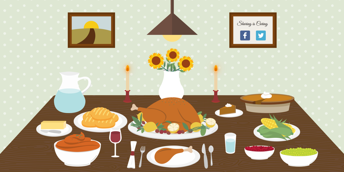 Thanksgiving Table Clipart