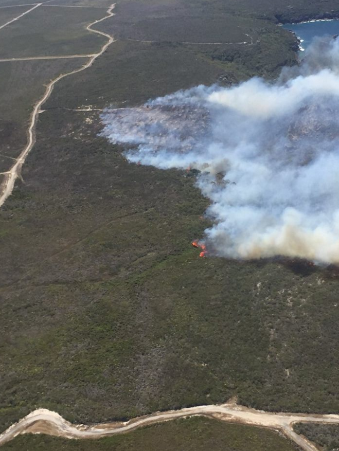 UPDATE: Fire is burning out of control in the Beecroft Weapons Range ...