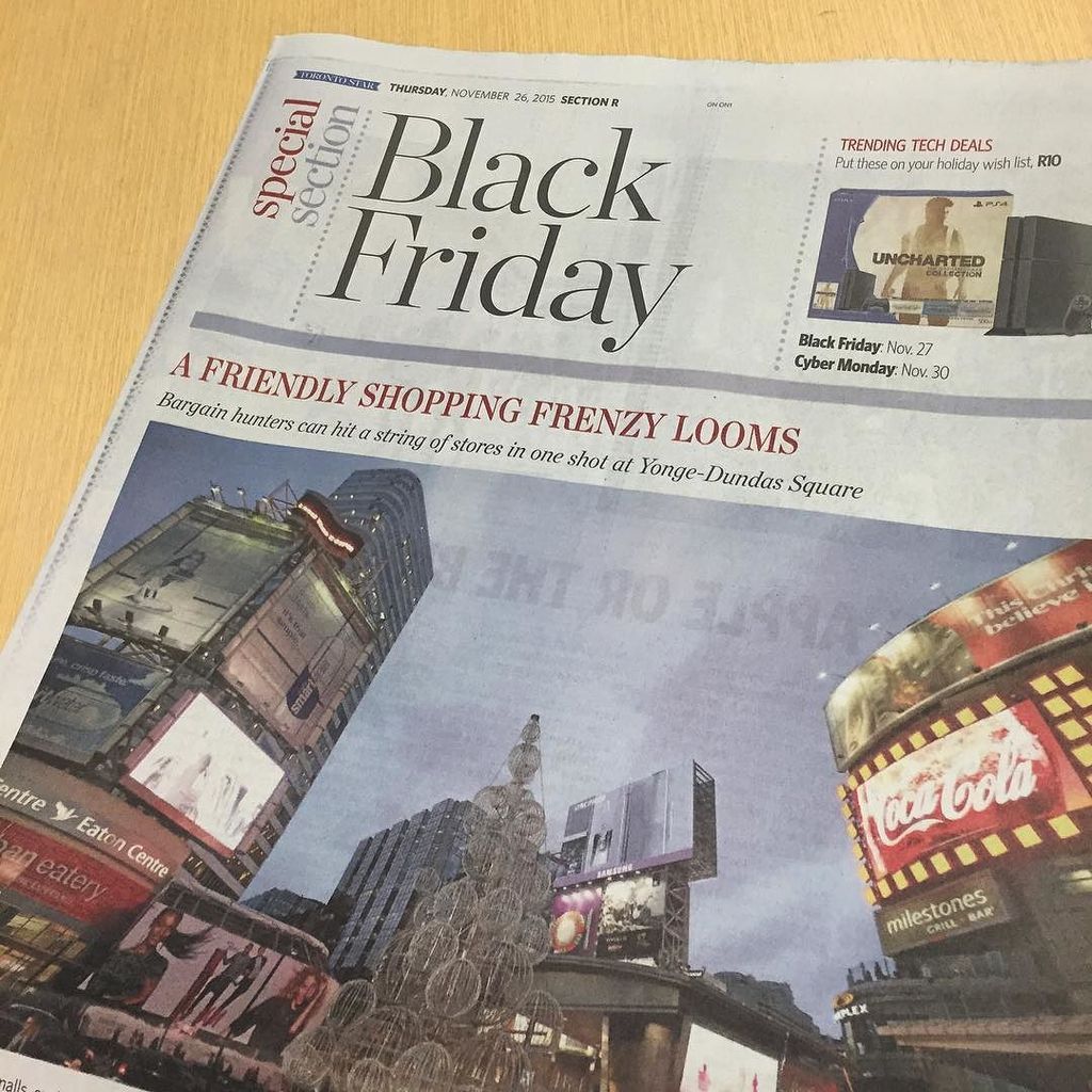 Are you ready for BlackFriday? newspaper headlines frontpage Toronto ...