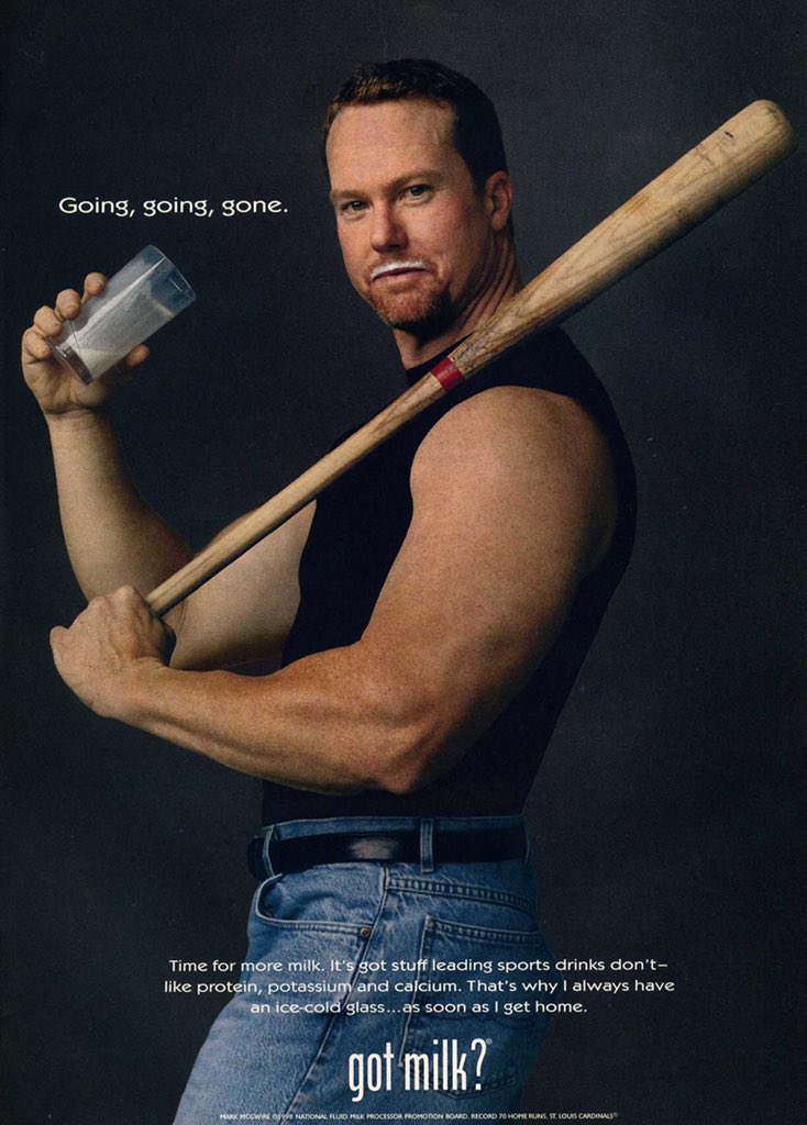 Brett Favre's Milk Ad next to the most fun one to look back on -- Mark ...