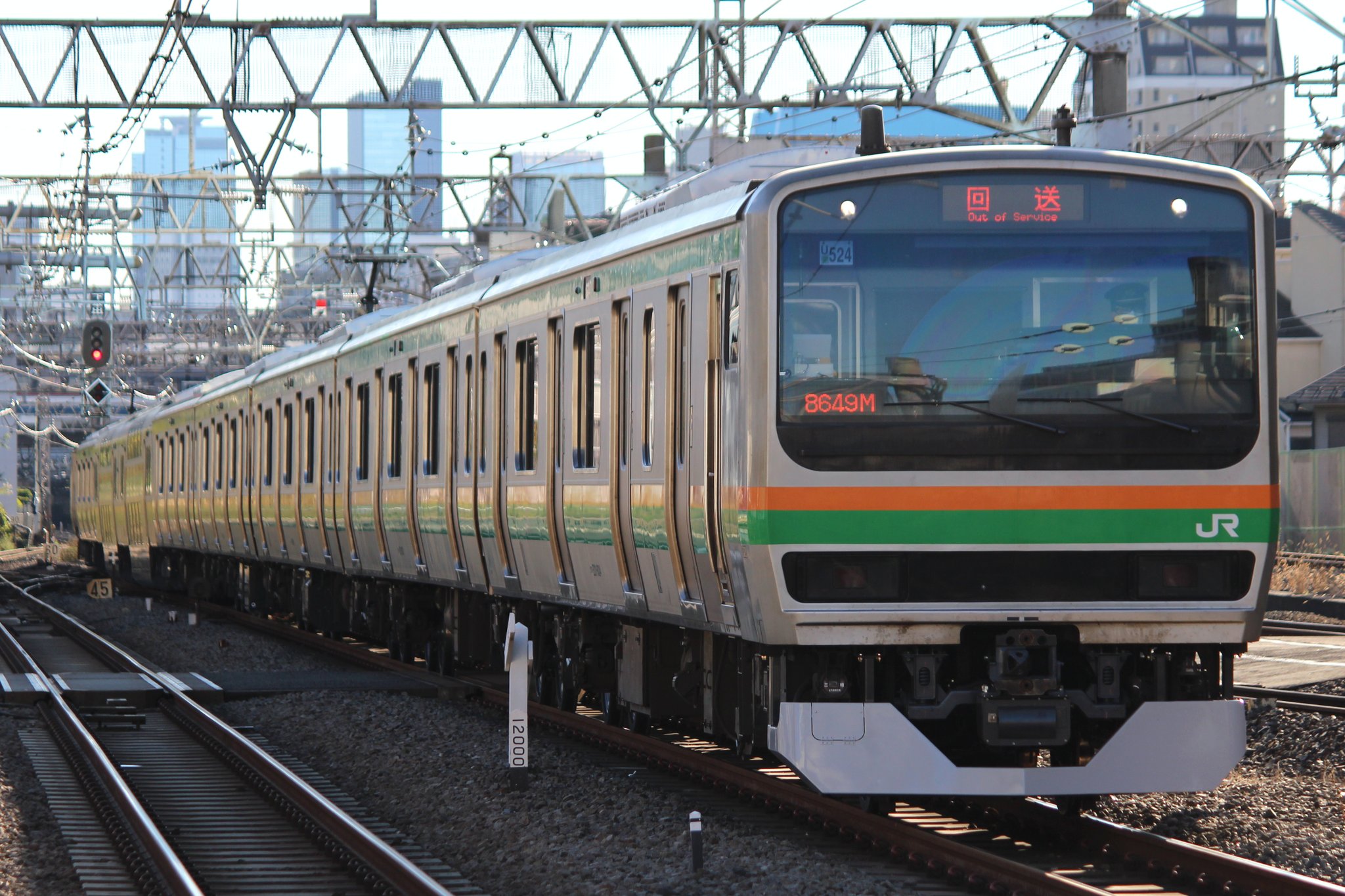 杉雅 on Twitter: "TK入出場 回8649M E231系近郊型 U524編成 回送 回8898M E231系近郊型 S-15編成 回送 U524編成は機器更新しての出場 https ...