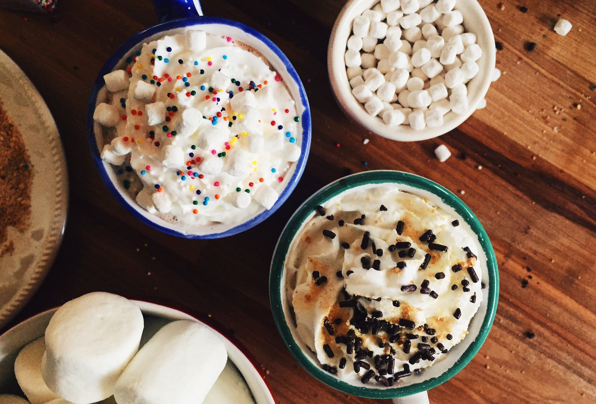 When choosing which toppings to put on your hot cocoa, always listen to ...