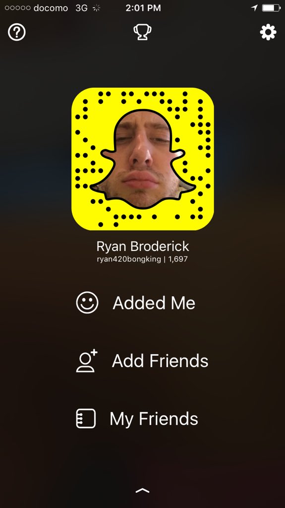 oh I'm trying to use snapchat more. I don't know how people follow each ...