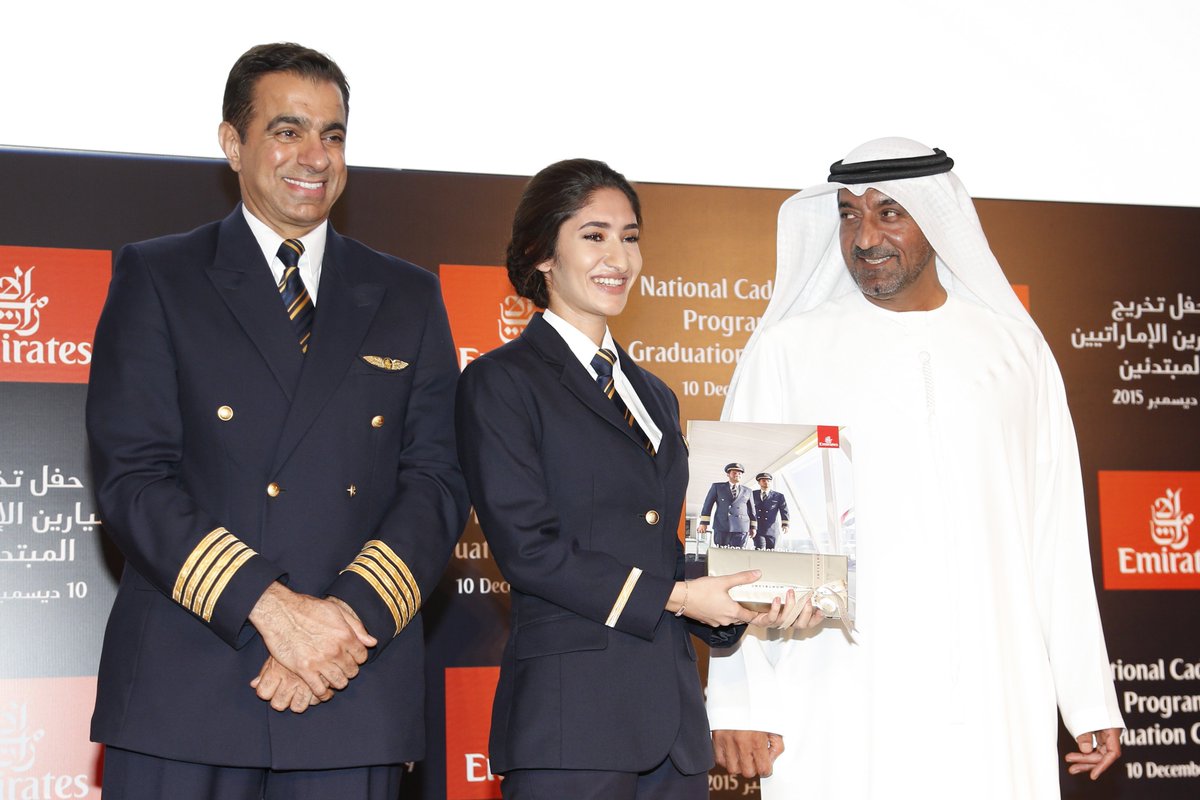 Ahmed bin Saeed attends the graduation of 80 Emiratis from the Emirates ...