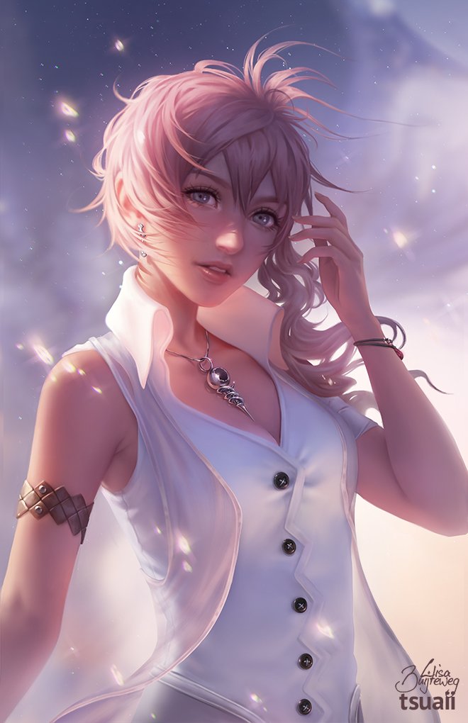 Lisa Buijteweg on Twitter: "Serah Farron from FFXIII painted together with the amazing @tsuaii ...